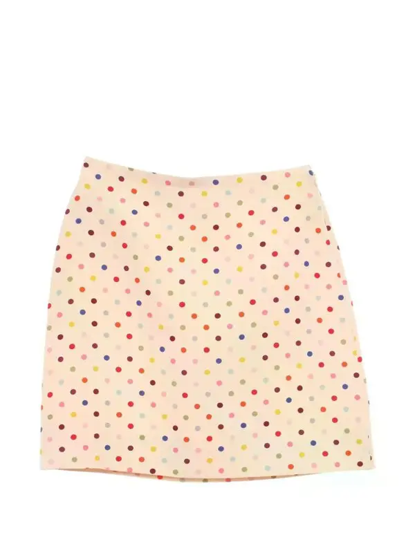 Valentino Garavani 2010s Polka-dot Mini Skirt