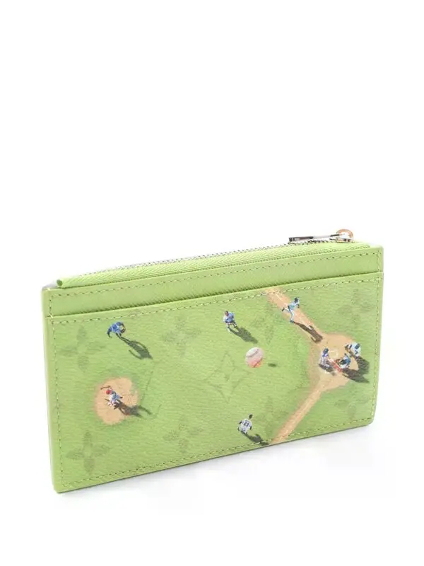 LOUIS VUITTON 2021 Baseball Monogram Card Holder - Green