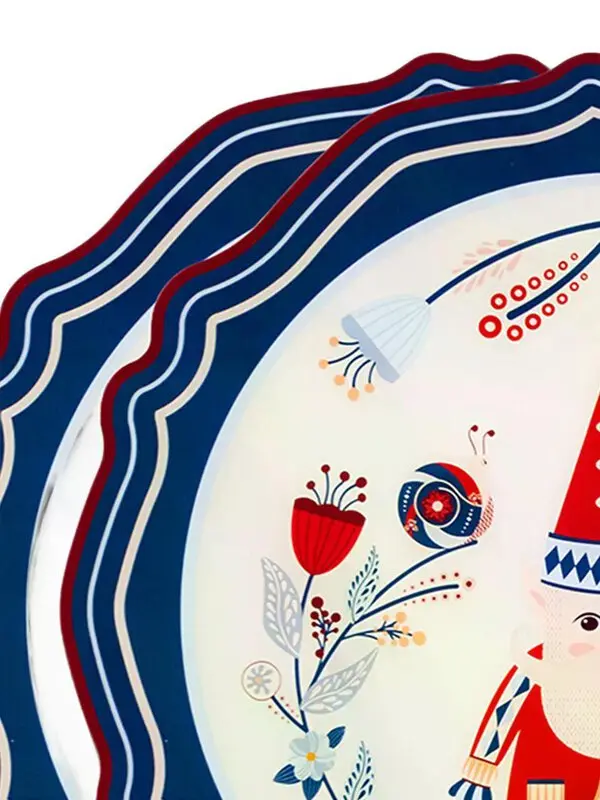 VESTA Gnome Scalloped Charger Plates