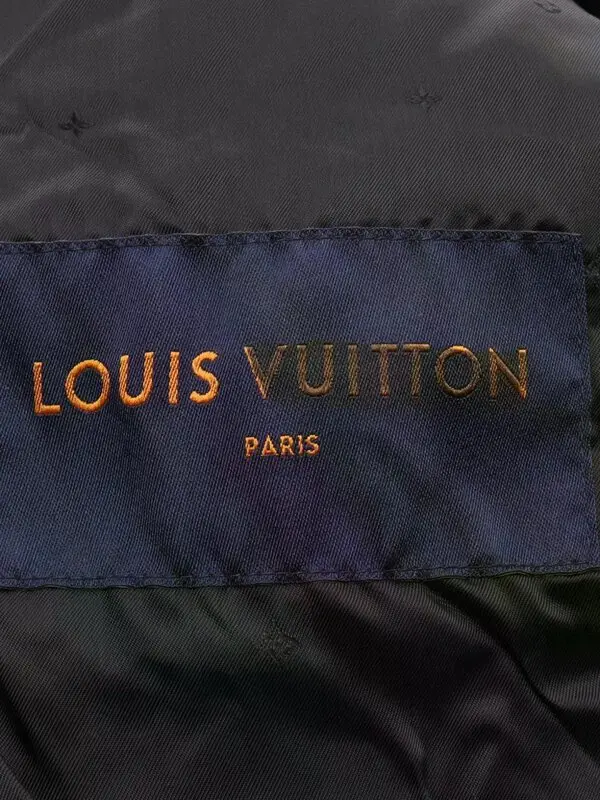 LOUIS VUITTON 2010s Saharienne Surface Planet Hooded Leather Jacket