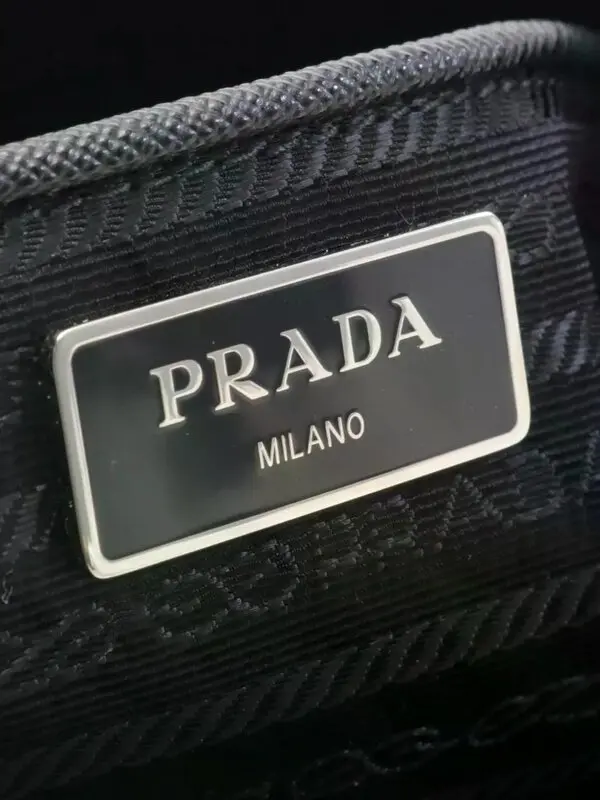 Prada Vela Saffiano Leather Shoulder Bag