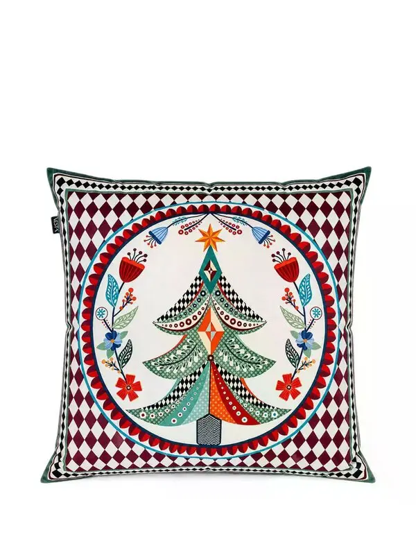 VESTA Christmas Tree Diamond-print Cushion