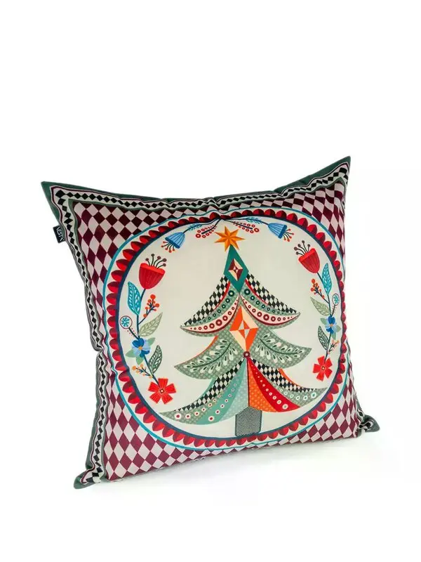 VESTA Christmas Tree Diamond-print Cushion