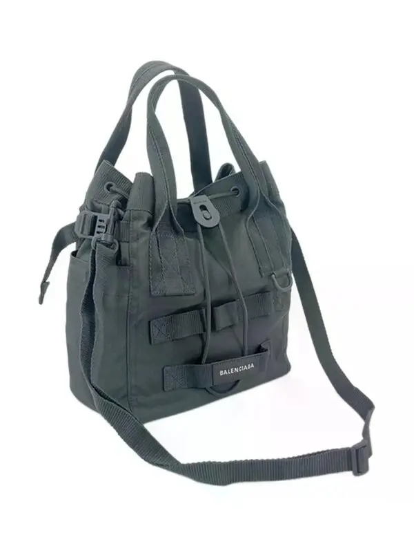 Balenciaga 2021 Small Nylon Army Tote Satchel