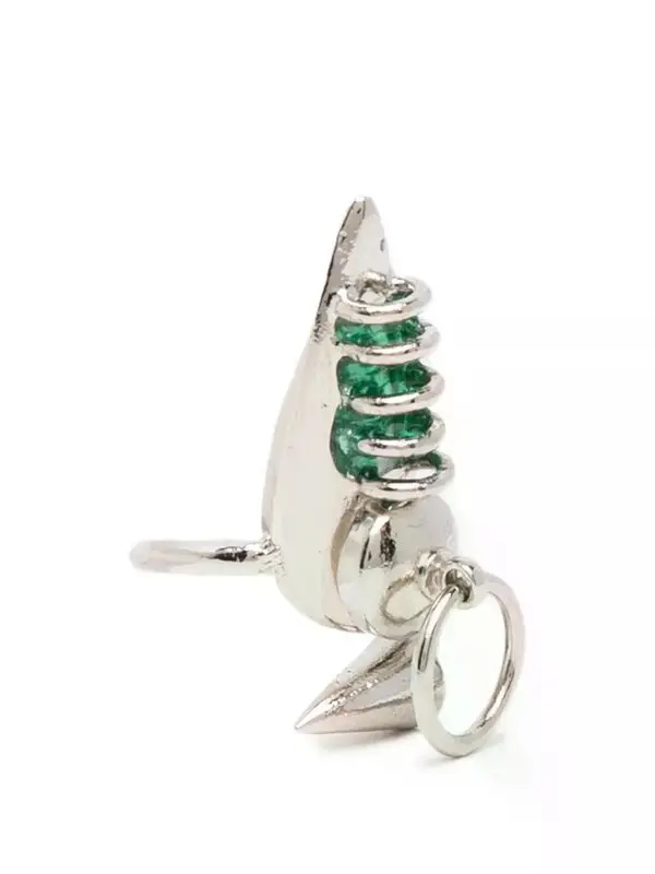 LIMI FEU Embellished Leaf-motif Rings - Silver