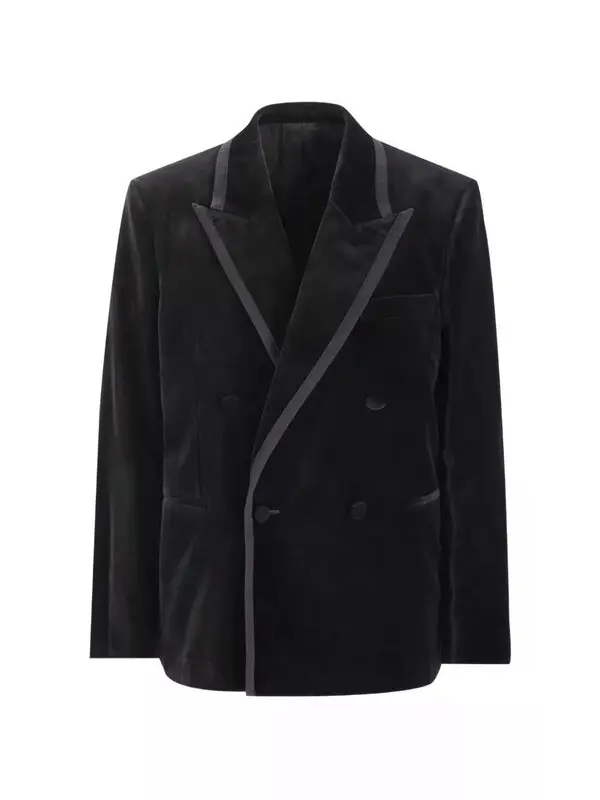 Fendi Double-breasted Velvet Jacket