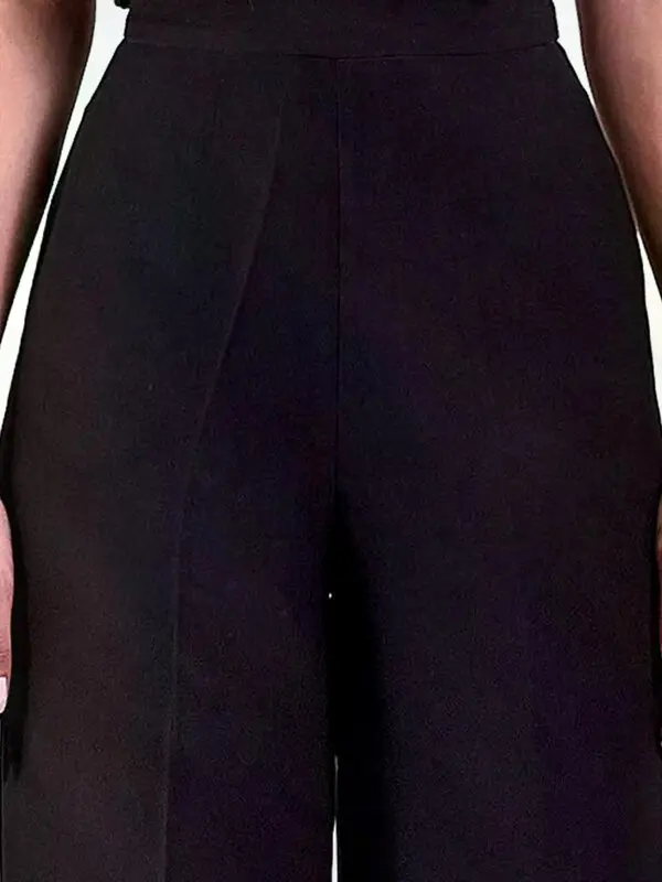 GEMY MAALOUF Pressed-crease Turned-up-cuff Trousers