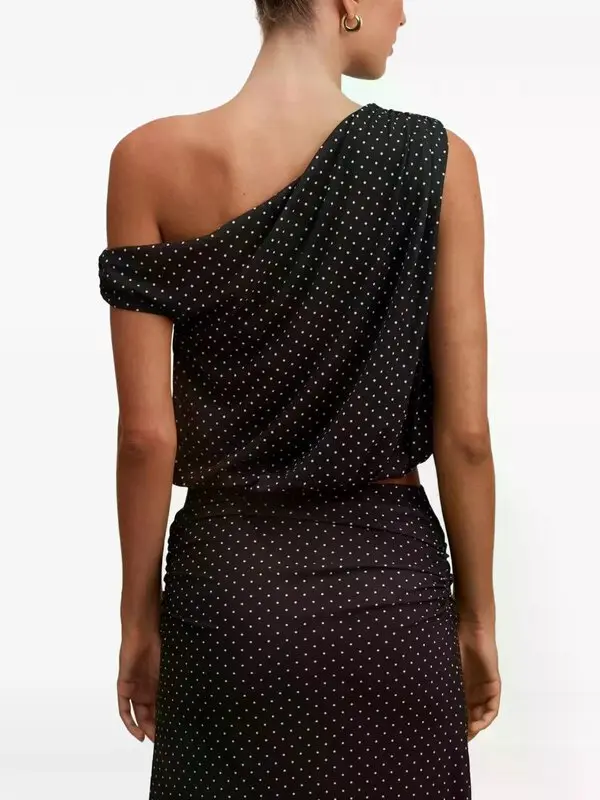 EVER NEW Mila Polka-dot Draped Top