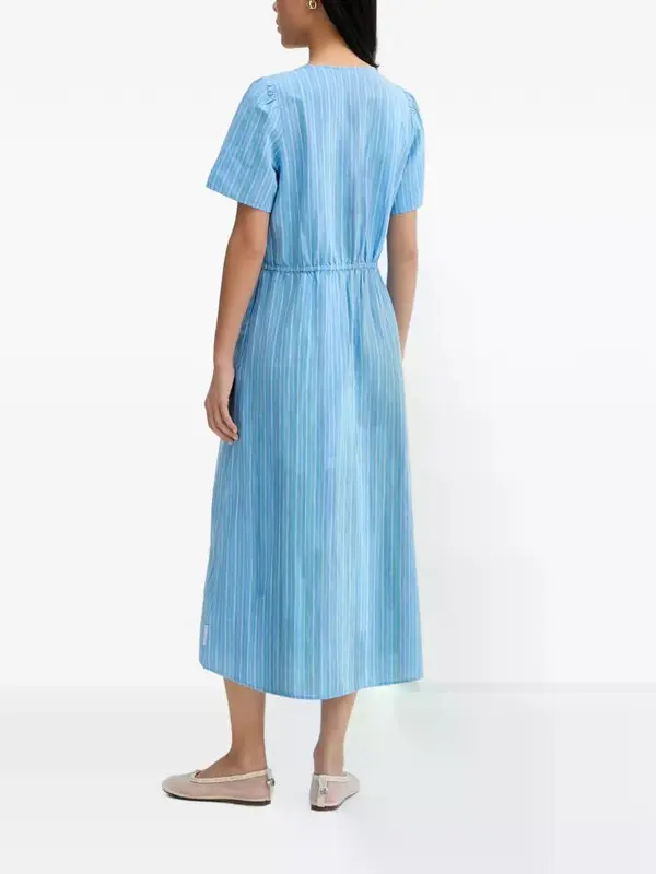 Marc O'polo Striped V-neck Midi Dress