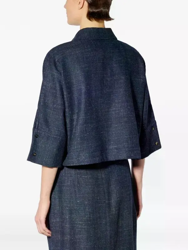 Liviana Conti Button-cuff Cropped Shirt