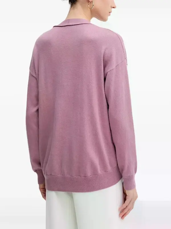 Sisley Oversized V-neck Cardigan