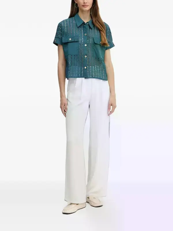 MORGAN Broderie-anglaise Short-sleeved Shirt