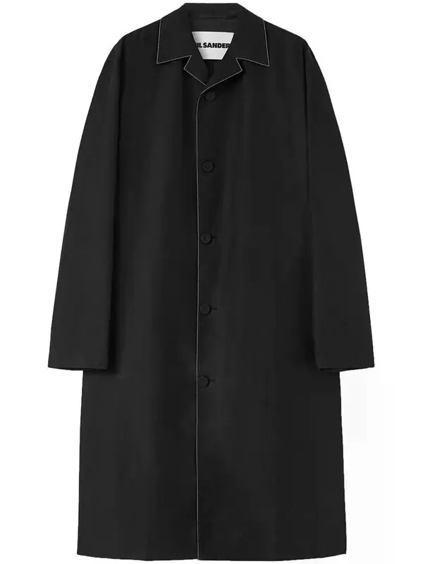 JIL SANDER Buttoned-up Midi-coat