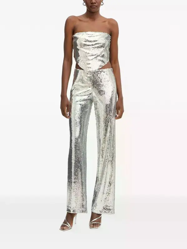 HAVEONE Sequin-embellished Trousers