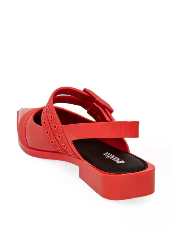 Melissa Ladylike Buckle-strap Pointed-toe Ballet Flats