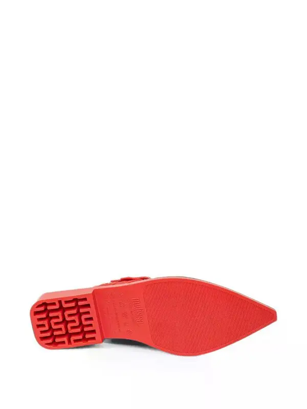 Melissa Ladylike Buckle-strap Pointed-toe Ballet Flats