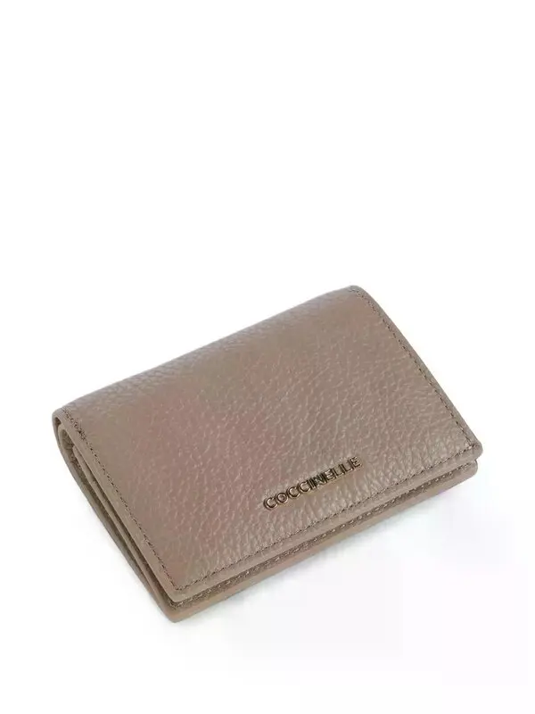 COCCINELLE Pebbled Logo-lettering Wallet