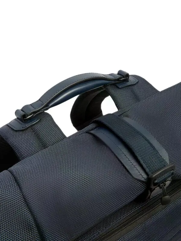 PIQUADRO Quilted-panel Roll-top Backpack