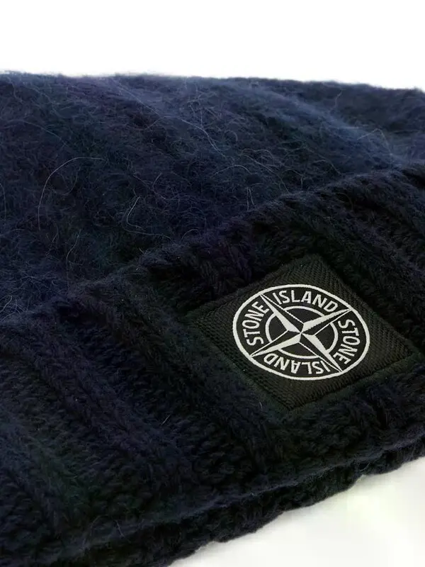 Stone Island N100009 Ribbed Baby Alpaca-blend Beanie