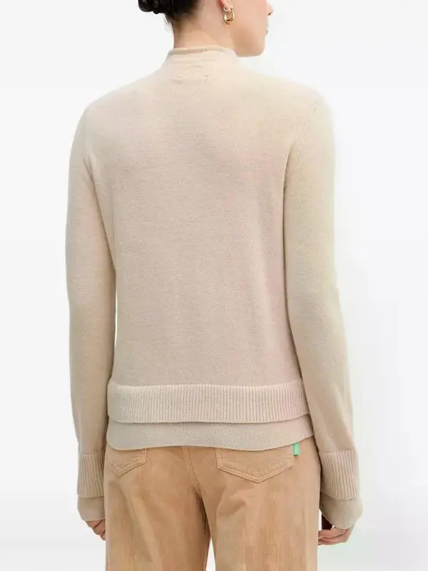 Sisley Ribbed High-neck Sweater
