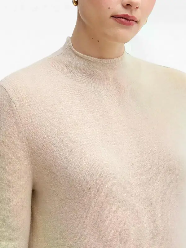 Sisley Ribbed High-neck Sweater