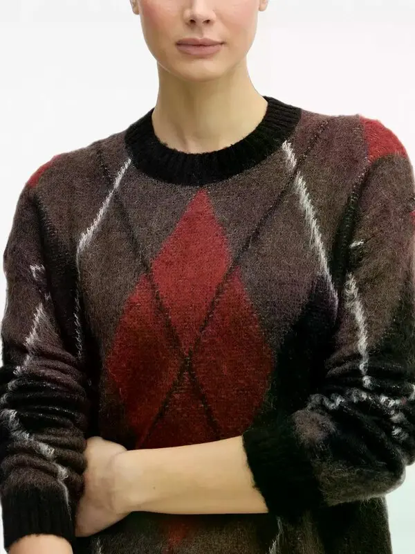 Sisley Argyle Knitted Sweater