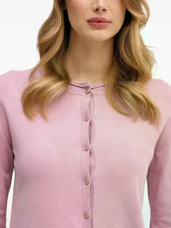 Sisley Buttoned Cardigan - Pink