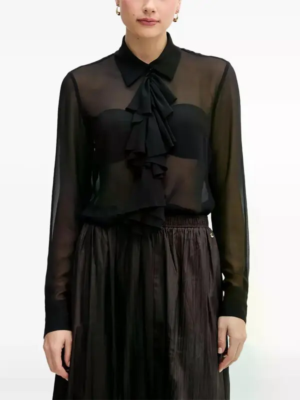Sisley Ruffled Blouse - Black
