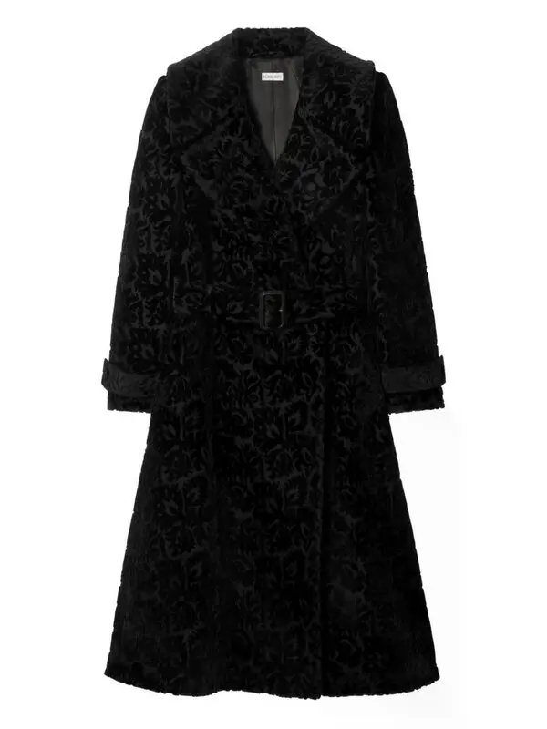 Burberry Vine Single-breasted Coat - Black