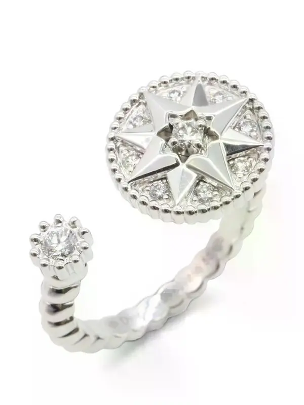 Dior 2010s Rose Des Vents Diamond Ring