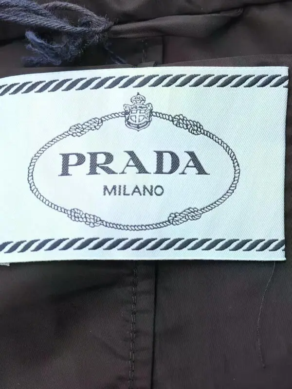 Prada 2010s Re-nylon Convertible Collar Coat