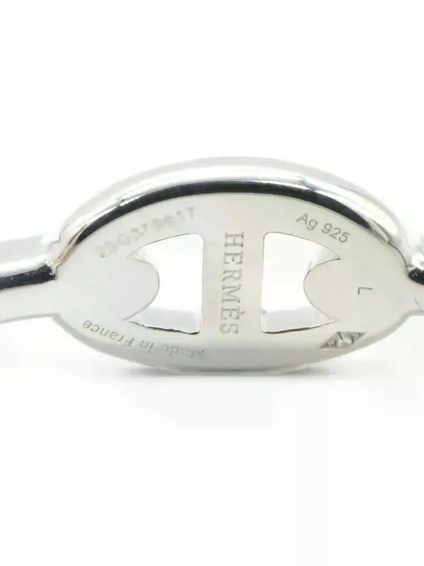 Hermès 2010s Gm Chaîne D'ancre Hoop Earrings