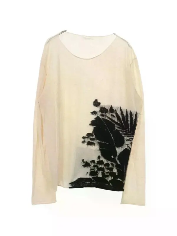 Saint Laurent 2010s Botanical-print Sweater