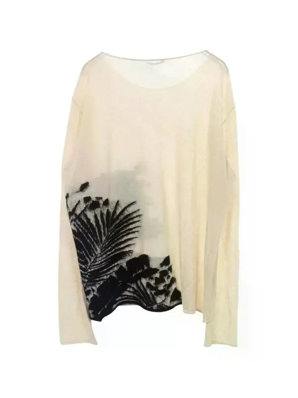 Saint Laurent 2010s Botanical-print Sweater