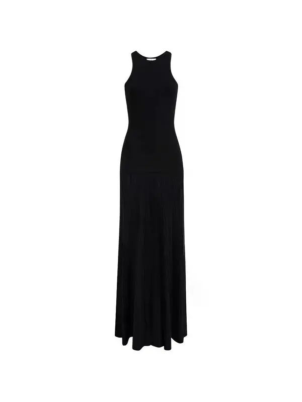 CAYET Elle Ribbed-knit Maxi Dress