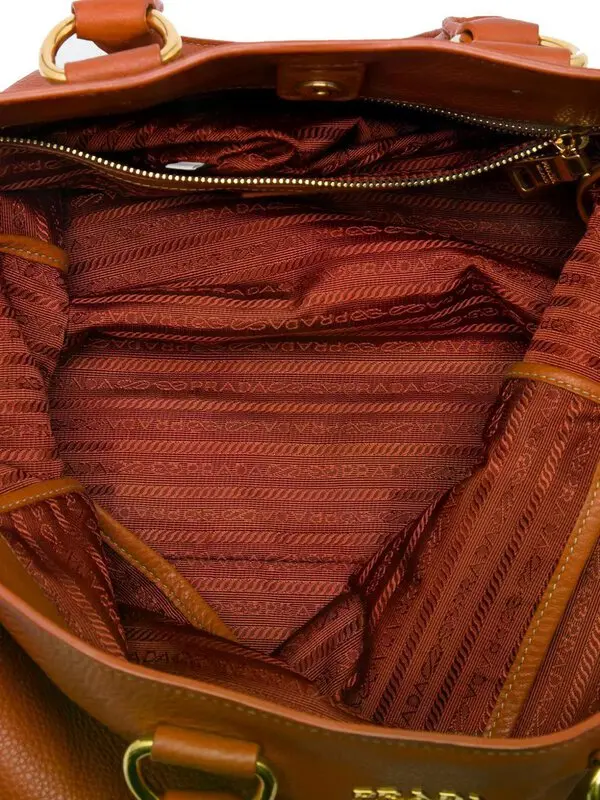 Prada 2010-2026 Vitello Daino Open Convertible Tote Satchel