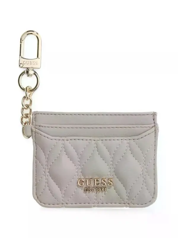 Guess Maxine Quilted Card Holder - Grey