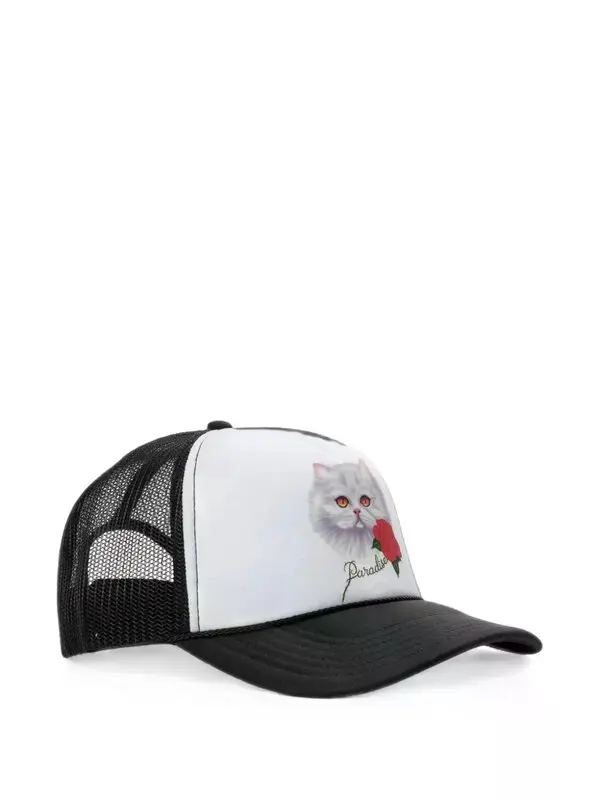 PARADISE NYC Purradise Trucker Graphic-print Trucker Hat