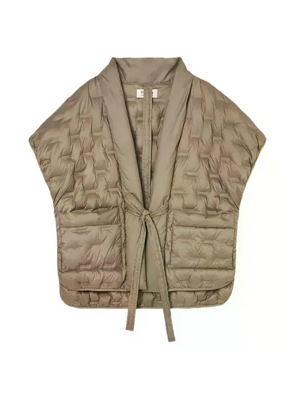 PSOPHIA Quilted Tie-fastening Gilet