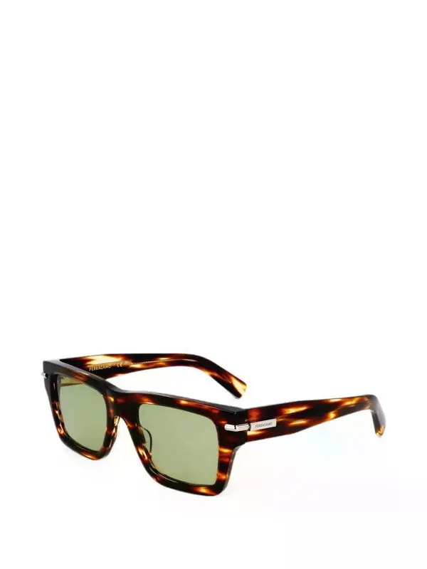 FERRAGAMO Square-frame Sunglasses - Brown