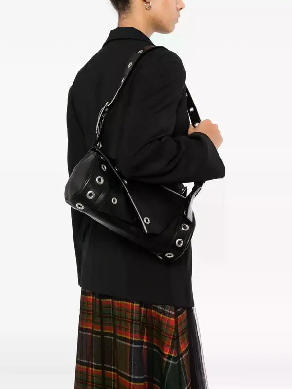 LIMI FEU Eyelet-embellished Cylinder Shoulder Bag