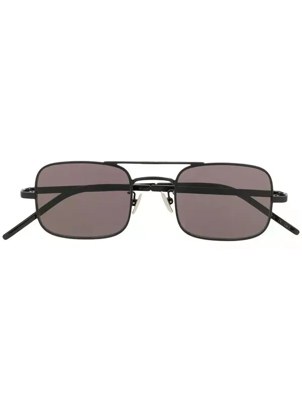 Saint Laurent Square Shaped Sunglasses - Black