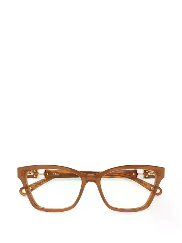 Chloé Logo-plaque Cat-eye Frame Glasses