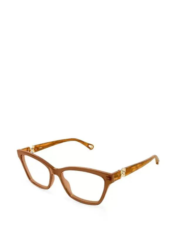 Chloé Logo-plaque Cat-eye Frame Glasses