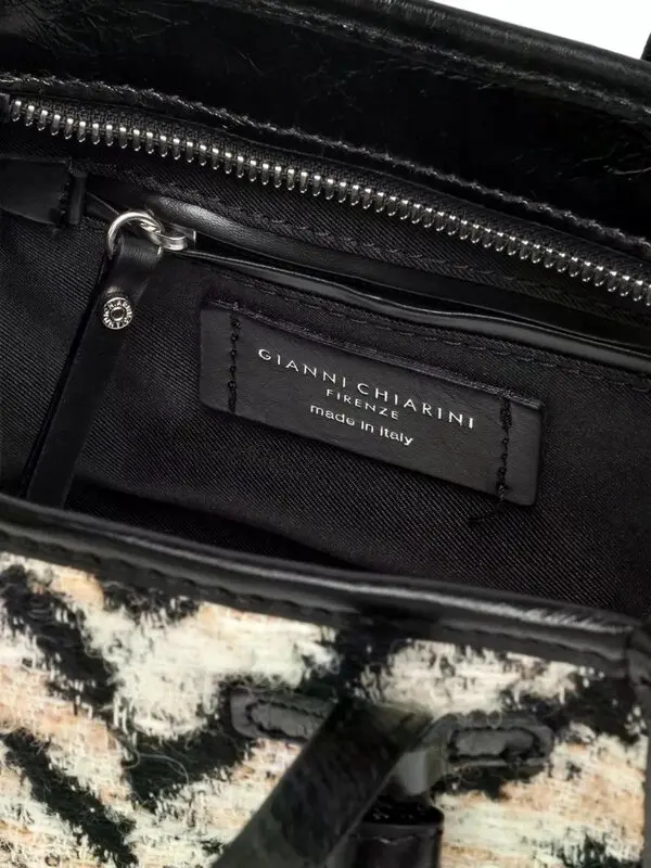 GIANNI CHIARINI Miss Marcella Zebra-print Mini Bag