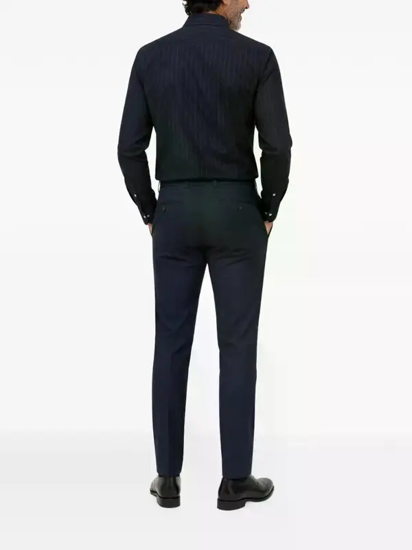 FRANZESE COLLECTION Pinstripe-pattern Long-sleeve Shirt