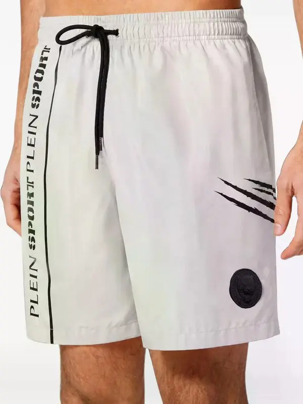 PLEIN SPORT Logo-print Ripstop Swimming Shorts
