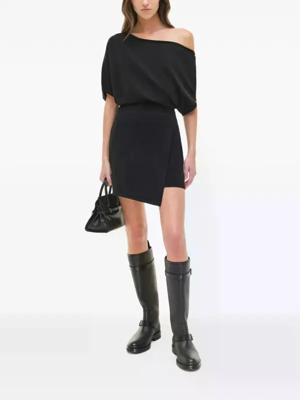 Simkhai Shania Off-shoulder Knit Mini Dress