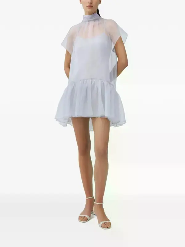 Simkhai Beaux Tiered Organza Mini Dress