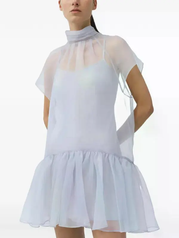Simkhai Beaux Tiered Organza Mini Dress